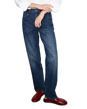 Max & Co. Mcopanetto Mid Rise Slim Fit Jeans - Navy