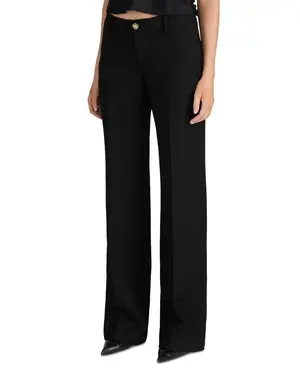 FRAME The Low Wool Pinstripe Trousers