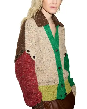 Max & Co. Fiabe Wool Detachable Sleeve Cardigan