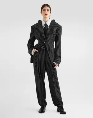 Dolce & Gabbana Pinstripe Virgin Wool Trousers