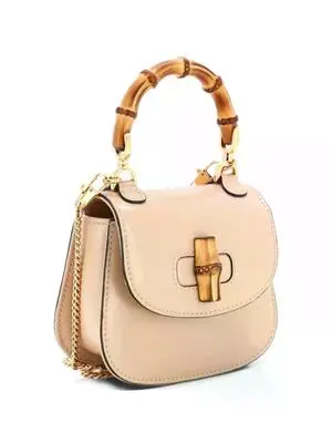 Gucci Bamboo 1947 Top Handle Bag Leather Mini Shoulder Bag