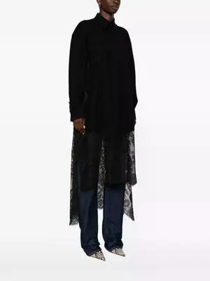 Zimmermann Valiant Lace-panelled Long-line Shirt