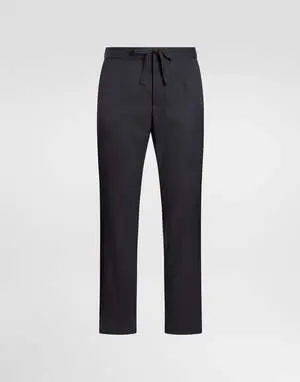 Dolce & Gabbana Technical Wool Jogging Trousers - Blue