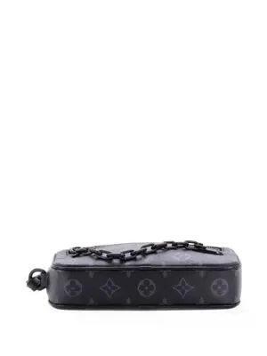 LOUIS VUITTON Pochette Volga Monogram Eclipse Canvas Clutch Bag