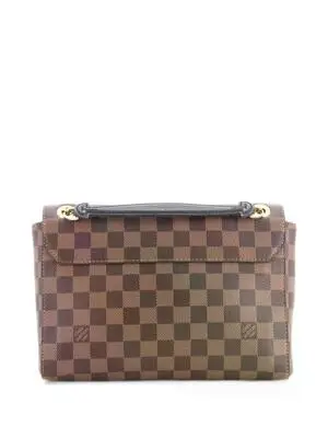 LOUIS VUITTON Vavin Handbag Damier With Leather Pm Crossbody Bag - Black