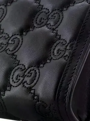 Gucci Top Handle Gg Matelasse Leather Mini Crossbody Bag