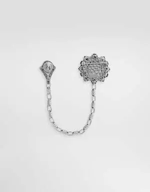 Dolce & Gabbana Watch Brooch With Rhinestones
