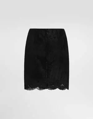 Dolce & Gabbana Chantilly Lace Mini Skirt