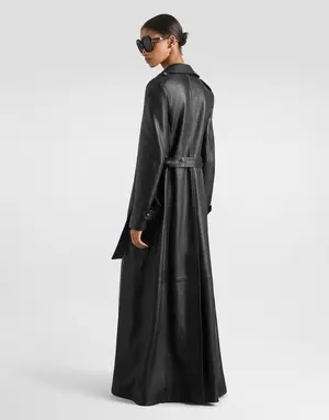 Dolce & Gabbana Single-breasted Leather Coat