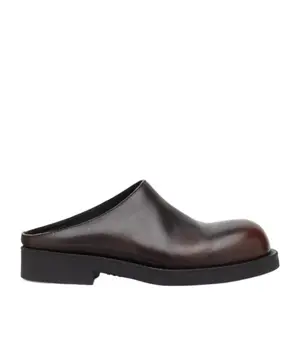 MAISON MARGIELA Round-toe Flat Mules - Brown