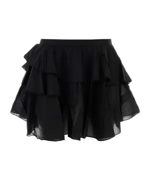 Gimaguas Joan Ruffled Mini Skirt - Black