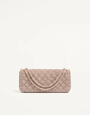 Valentino Garavani Rockstud Spike Medium Suede Shoulder Bag