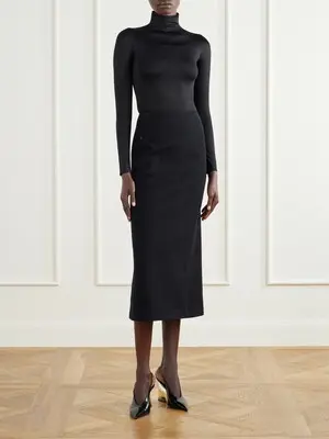 Alaïa Lightweight Wool-felt Pencil Skirt