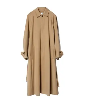Celine Fluid Balmacan In Gabardine - Camel
