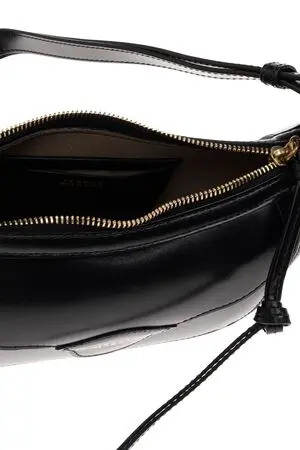 Isabel Marant Étoile Moon Studded Shoulder Bag - Black