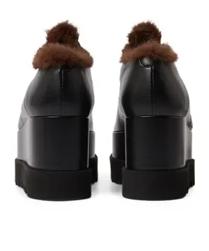 Stella McCartney Elyse Faux-fur Lace-up Shoes