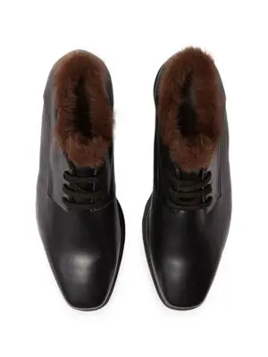 Stella McCartney Elyse Faux-fur Lace-up Shoes