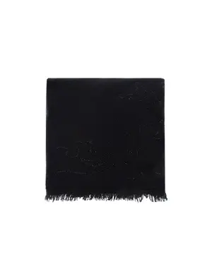 Zadig&Voltaire Stevie Strass Fringed Scarf - Black