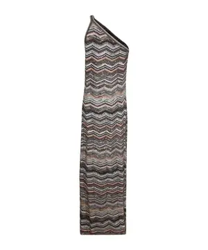 Missoni One-shoulder Zigzag Embellished Maxi Dress - Multicolor