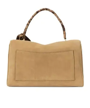 Ralph Lauren Small Farrah Suede Tote Bag