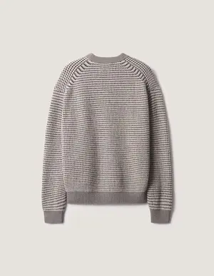 Maison Kitsuné Fox-head Waffle-knit Sweater