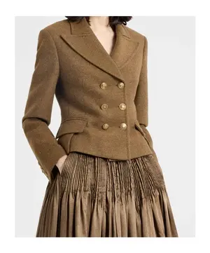 Ermanno Scervino Loden Double-breasted Tailored Jacket