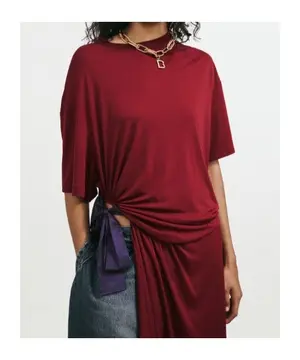 Balenciaga Draped T-shirt Dress