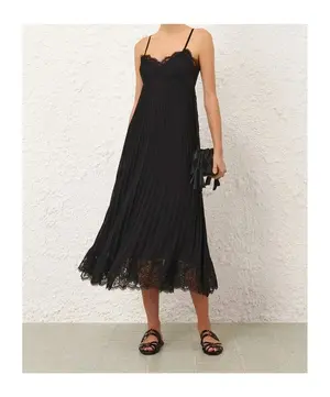 Zimmermann Pleated Slip Dress