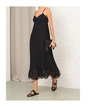 Zimmermann Pleated Slip Dress