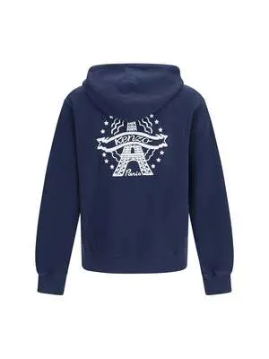 Kenzo Eiffel Tower Design Cotton Hoodie