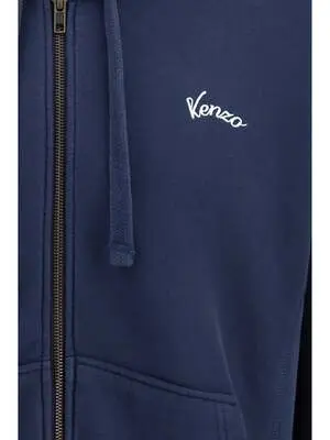 Kenzo Eiffel Tower Design Cotton Hoodie