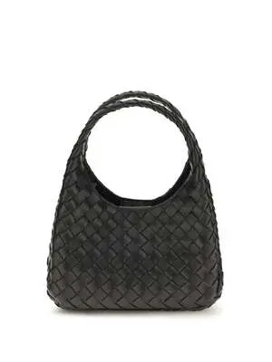 Bottega Veneta Baby Campana Leather Handbag - Black
