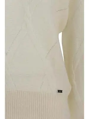 Kiton V Neck Sweater - White