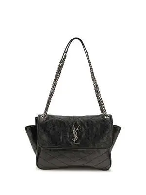 Saint Laurent Niki Tripouch Shoulder Bag - Black