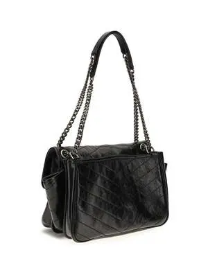 Saint Laurent Niki Tripouch Shoulder Bag - Black