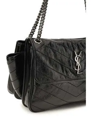Saint Laurent Niki Tripouch Shoulder Bag - Black