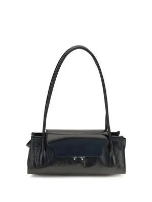 Marni Trunkette Leather Shoulder Bag - Black