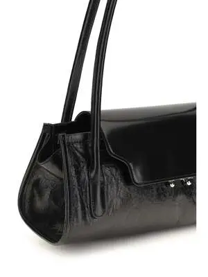 Marni Trunkette Leather Shoulder Bag - Black