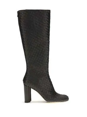 Bottega Veneta Cherry Intrecciato High Boots