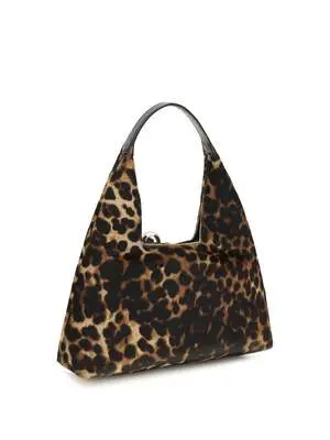 Marni Small Trapeze Leopard Handbag