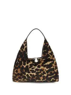 Marni Small Trapeze Leopard Handbag - Brown