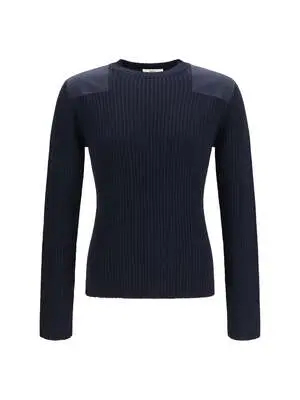Fendi Ribbed Wool Sweater - Blue