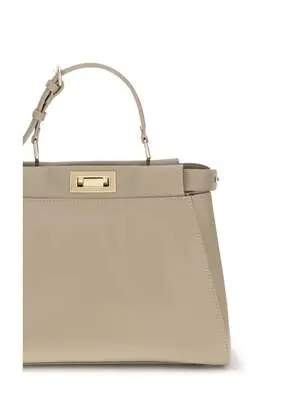 Fendi My Peekaboo Small Shoulder Bag - Cream