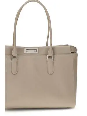 Fendi Peekaboo Small Tote Bag - Cream