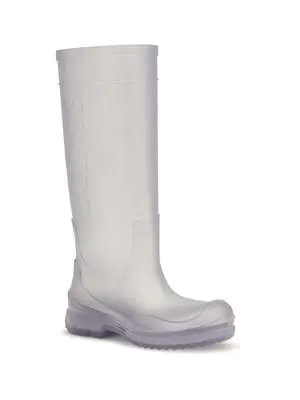 Loewe Logo Rubber Rain Boots - Gray