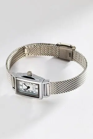 VIVA TIME CORP. Petite Rectangle Watch - Silver