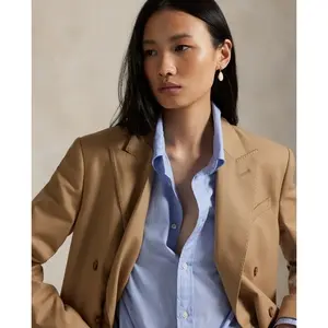 Ralph Lauren Double-breasted Stretch-wool Blazer
