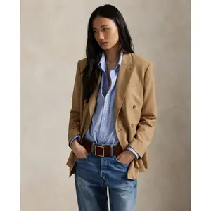 Ralph Lauren Double-breasted Stretch-wool Blazer