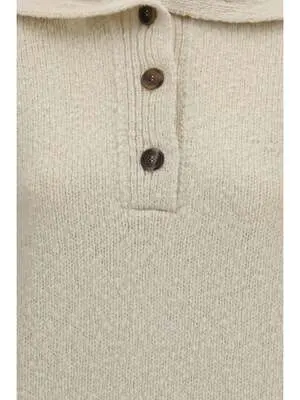 Malo High-neck Sailor Sweater With Buttons