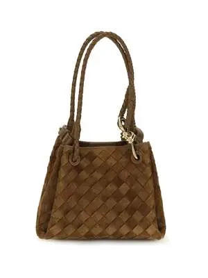 Bottega Veneta Parachute Small Suede Handbag - Brown